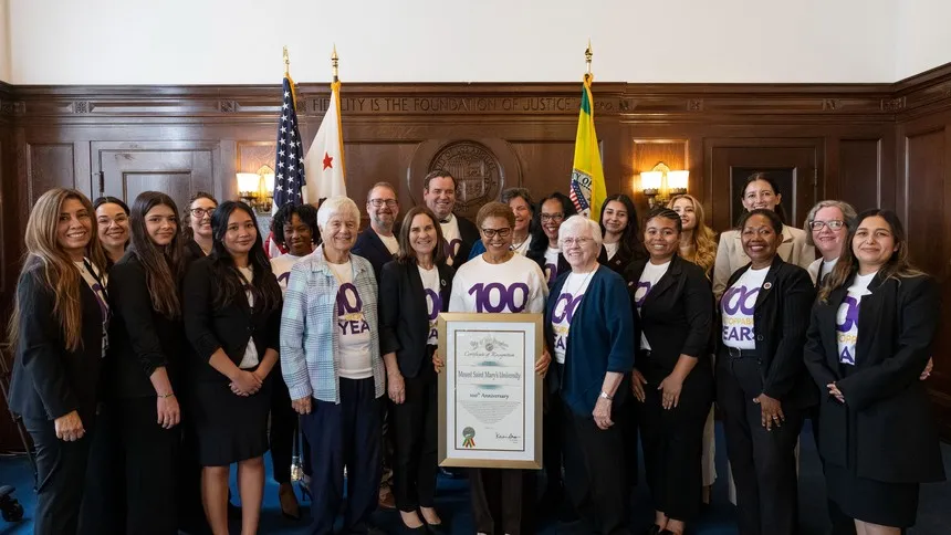 Los Angeles City Council Honors Mount Saint Mary’s 100th Anniversary - MSMU